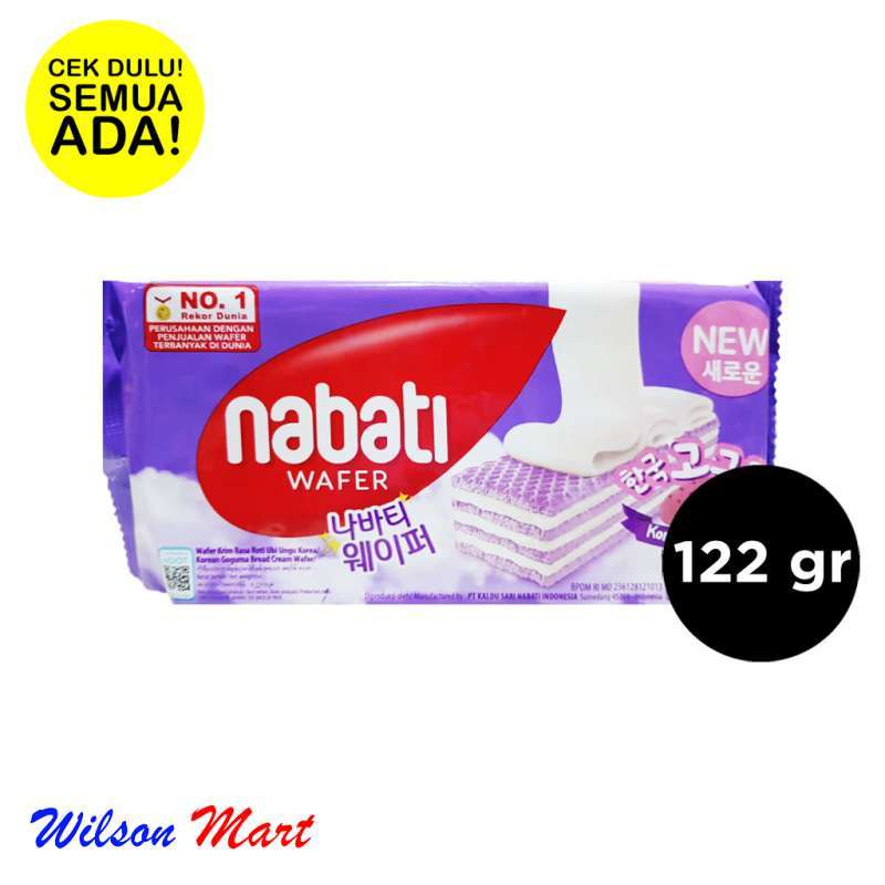 Jual NABATI WAFER KOREAN GOGUMA BREAD ROTI UBI UNGU 122 GRAM di Seller ...