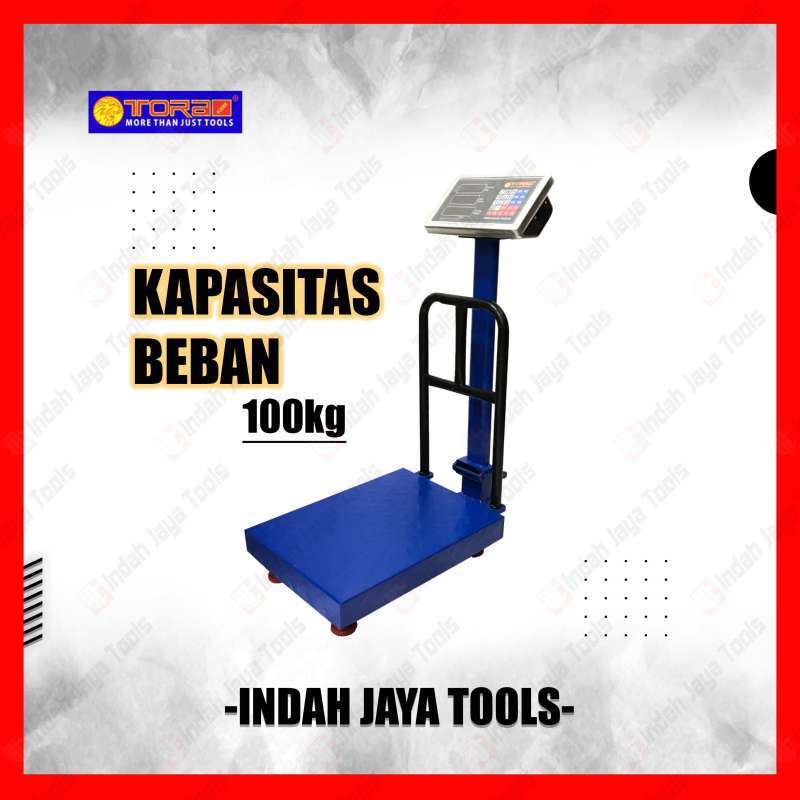 Jual Tora Timbangan Duduk 100 Kg Digital Platform Scale Rail Pengukur ...