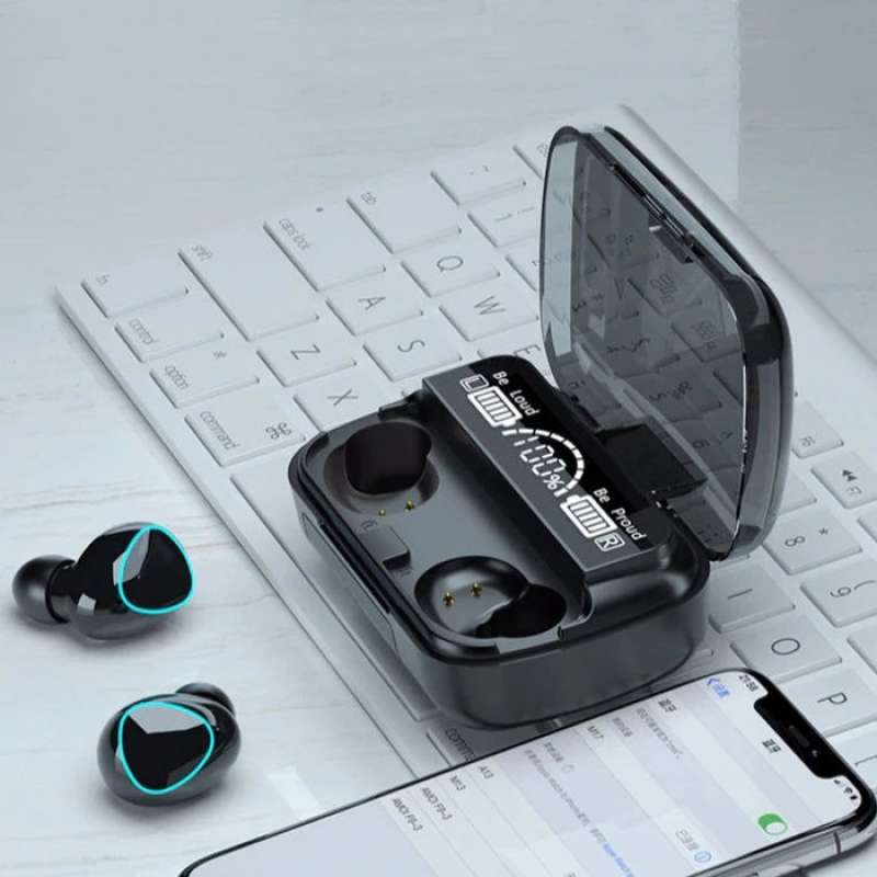 Promo Headset Bluetooth M10 Tws Digital Indicator V5.1 BT Wireless ...