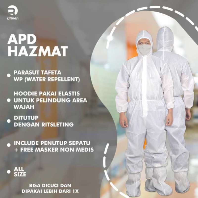 Promo Apd Hazmat/hazmat Suit Apd/alat Pelindung Diri/baju Apd/baju ...