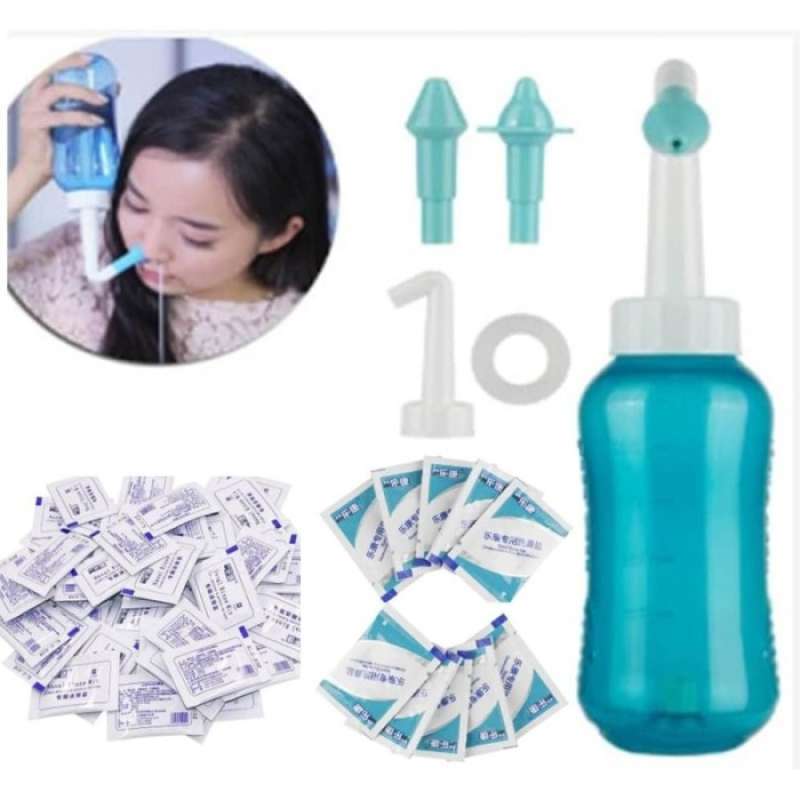 Promo Nose Wash Sinus Nasal Pressure Plus Bonus 10 Sachet Garam Diskon ...