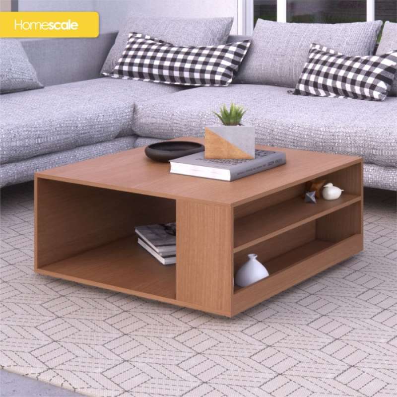 Jual Coffee Table/meja Tamu Fausta Minimalis Ukuran 85 X 85 X 38 Cm Di ...