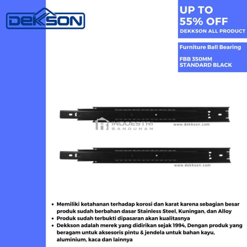 Promo Rel Laci Double Track 35 cm Dekkson / Dekkson FBB 350mm Standard ...