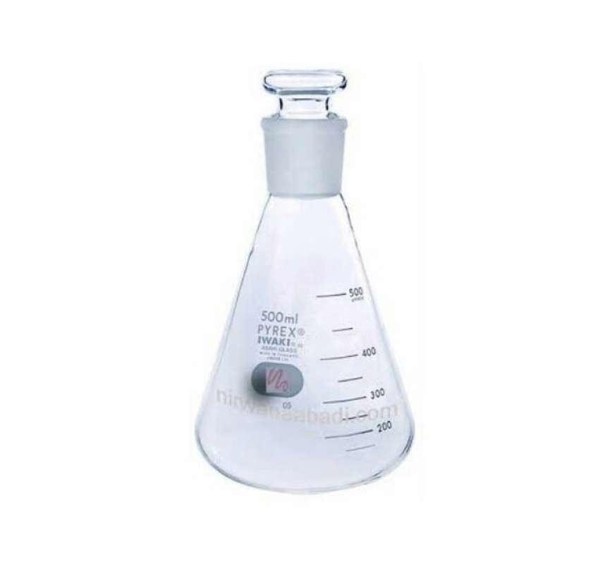 Jual Erlenmeyer Flask 300ml Glass Stopper Pyrex Di Seller Bergas Selalu ...