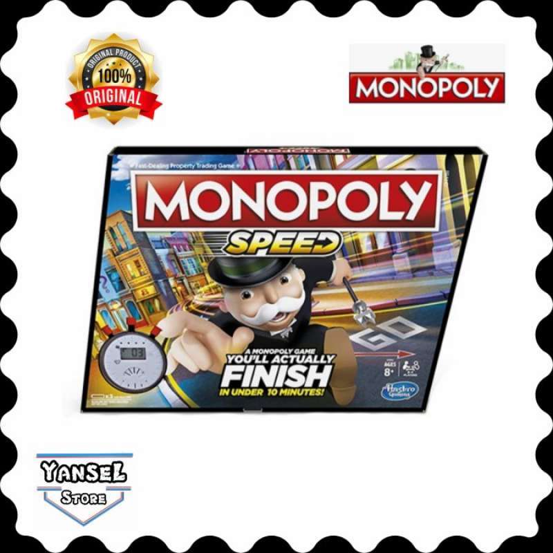 Promo Hasbro Gaming Monopoly Speed Board Game Diskon 33% Di Seller Toys ...