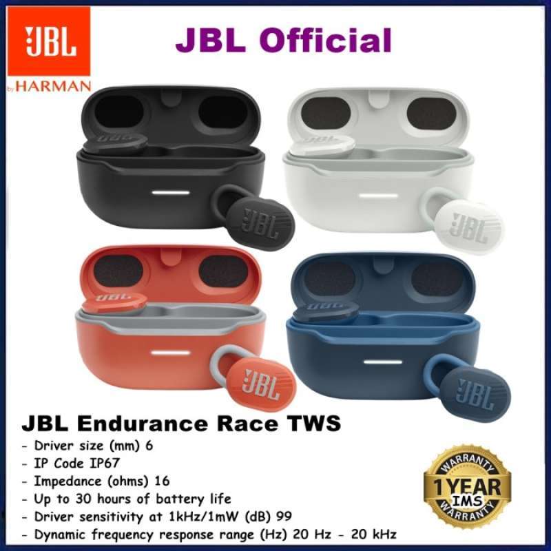 Promo Jbl Endurance Race Tws Waterproof True Wireless Active Sport Earbuds Diskon Di Seller