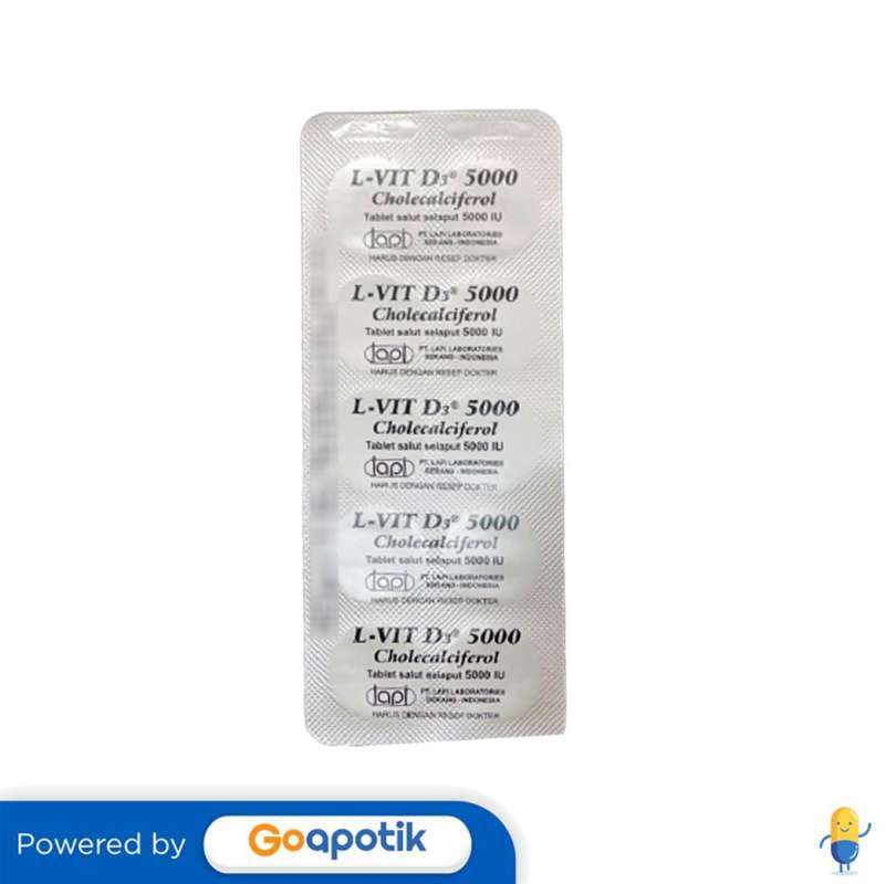 Jual L-VIT D3 5000 STRIP 10 TABLET di Seller Apotek Istana Sehat ...