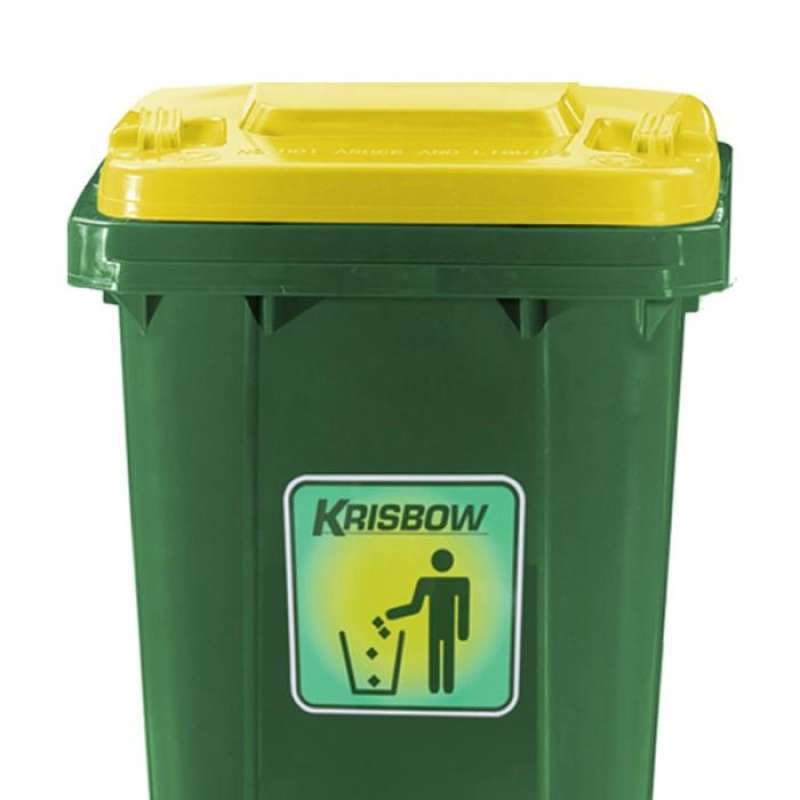 Promo Krisbow Dust Bin 240 Ltr Tempat Sampah Plastik New Eco-hijau ...