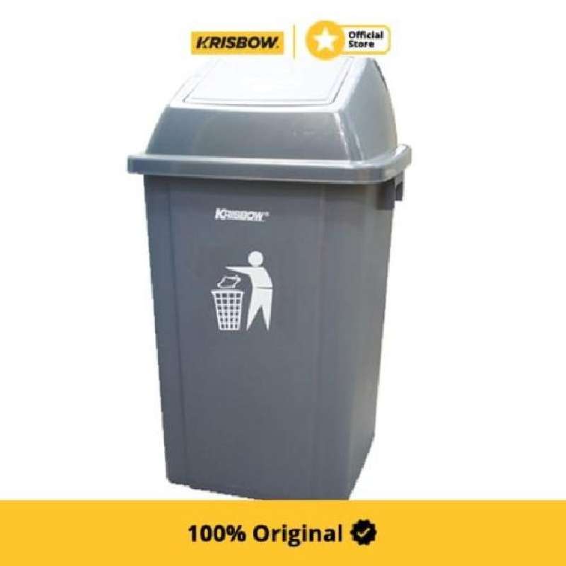 Jual Krisbow Dust Bin Tempat Sampah Plastik Outdoor 60 Ltr - Abu di Seller Krisbow Indonesia ...