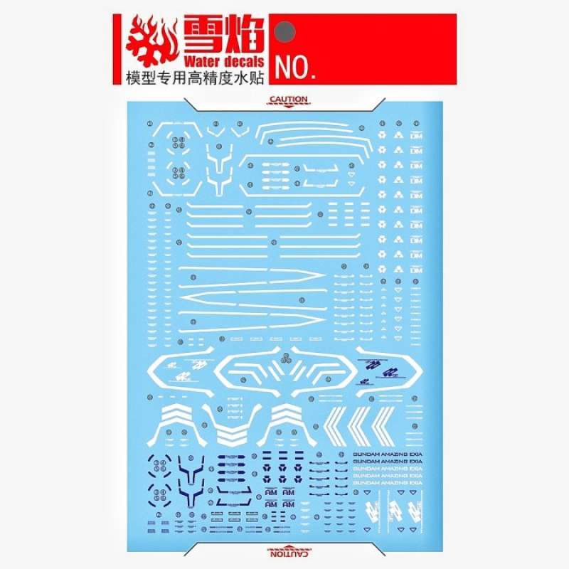 Promo Mg Gundam Exia Dark Matter/gundam Amazing Exia Water Decal Fs ...