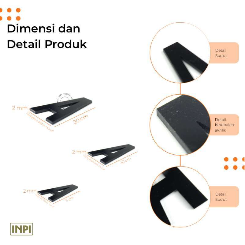 Jual INPI - Signage Akrilik Huruf Set Pesan & Bayar Disini 10 CM ...