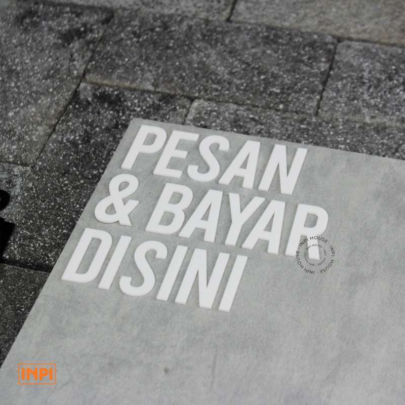 Jual INPI - Signage Akrilik Huruf Set Pesan & Bayar Disini 10 CM ...