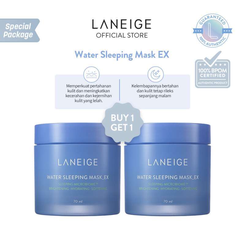 Jual [buy 1 Get 1] Laneige Water Sleeping Mask_ex 70ml Di Seller ...