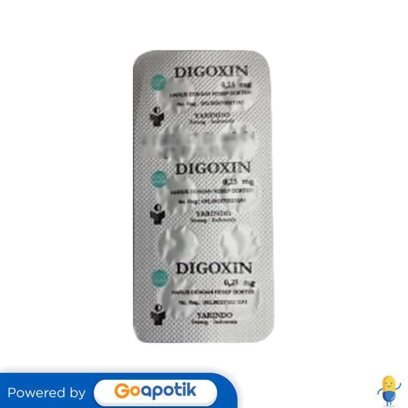 Jual Digoxin Yarindo 0.25 Mg Strip 10 Tablet Di Seller Apotek Melawai 9 ...