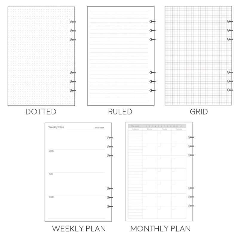 Jual Loose Leaf 6 Ring Binder Paper A5 - Isi Binder 6 Ring A5 - Isi ...