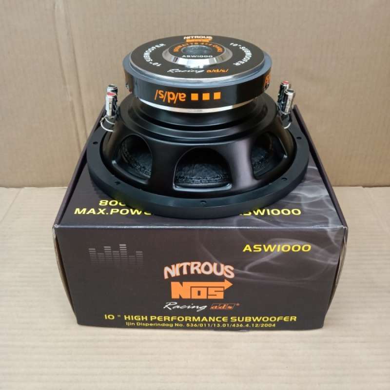 Jual Speaker Subwoofer ADS 10 inch 1000 Nitrous - 1000W, BASS MANTAP ...