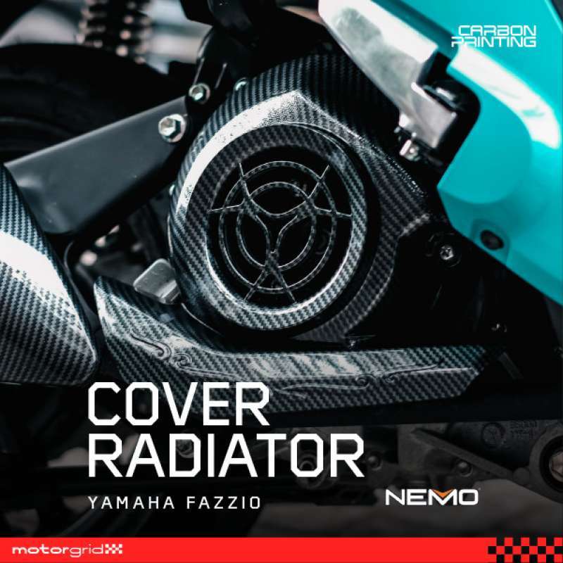 Promo Nemo - Tutup / Cover Radiator Carbon Yamaha Fazzio Diskon 23% Di ...