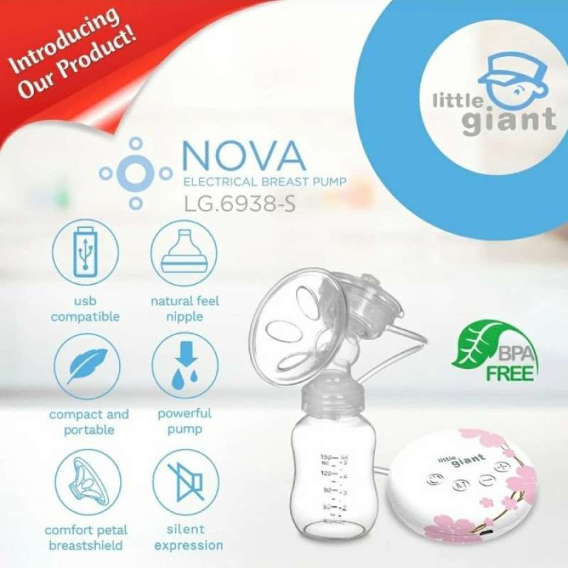 Promo [Free Power Bank] Little Giant Nova Sakura Single Electric Breast ...