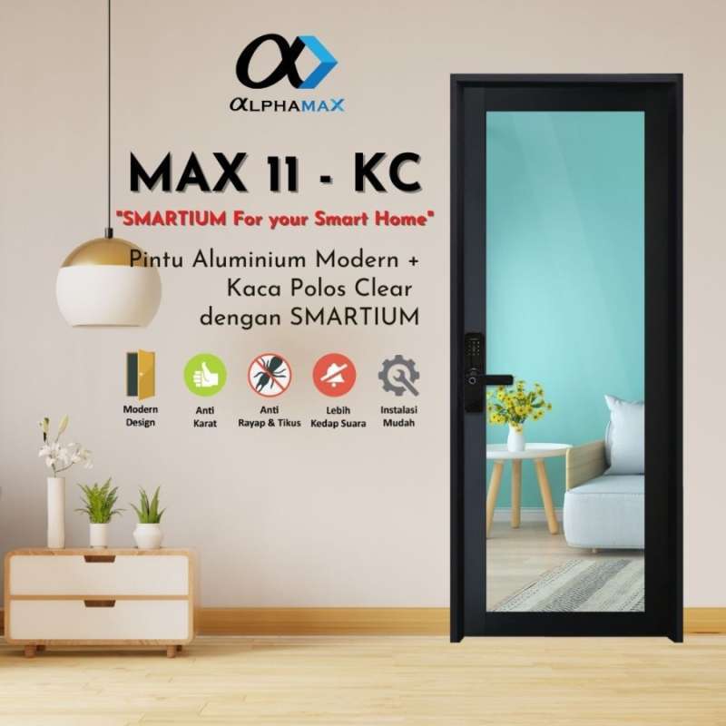 Promo Alphamax Max 11-kc Smartium Pintu Rumah Pintu Kantor Pintu Gudang Pintu Aluminium Kaca ...
