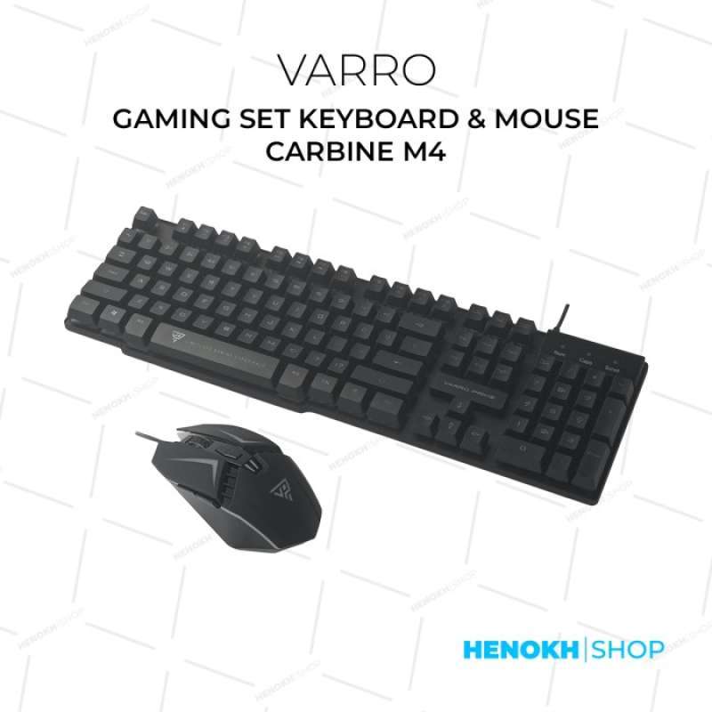 Promo Gaming Set Combo Bundle Keyboard + Mouse Gaming RGB VARRO CARBINE ...
