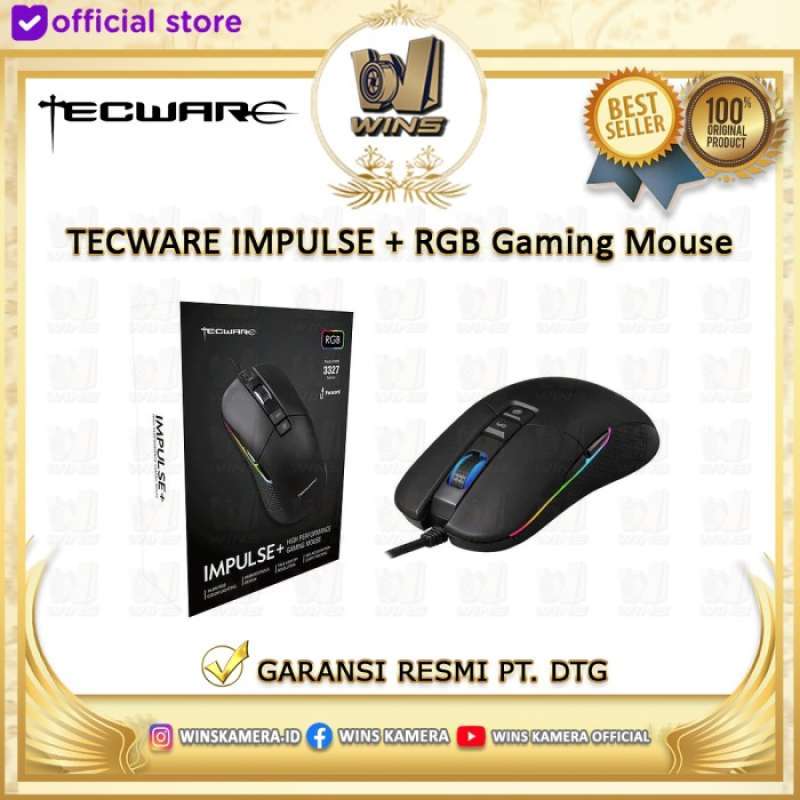 Jual TECWARE IMPULSE+ RGB High Performance Gaming Mouse Original di ...