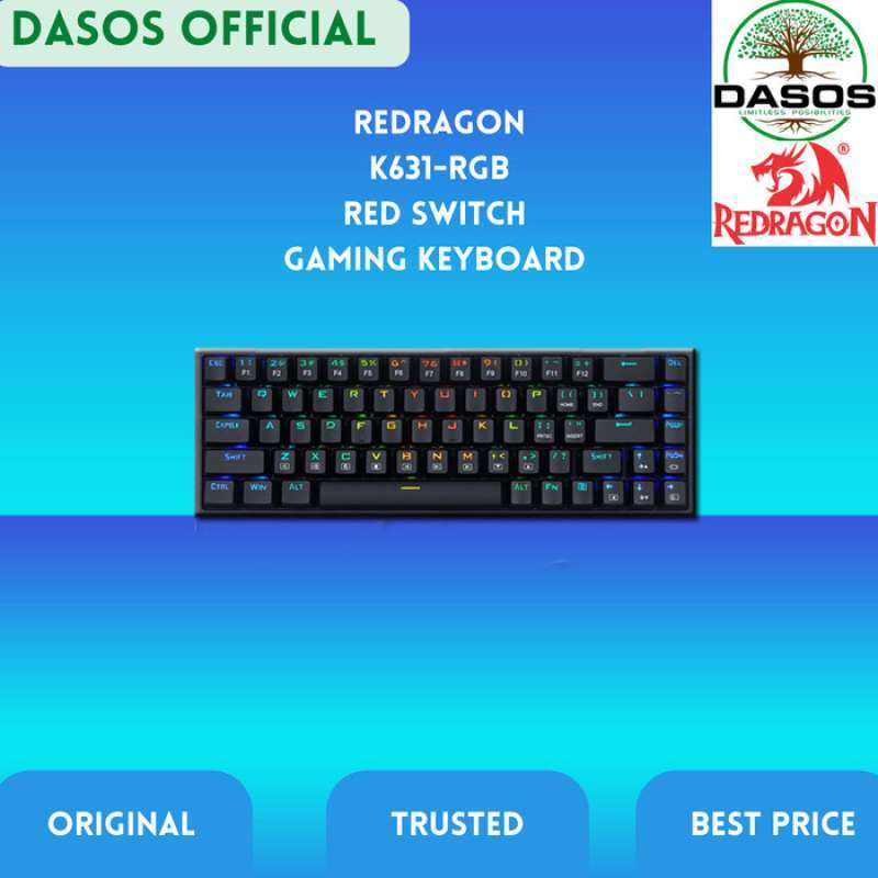 Promo Redragon Universal Mech Gaming Keyboard 68 Keys RGB CASTOR - K631-RGB Diskon 23% di Seller ...