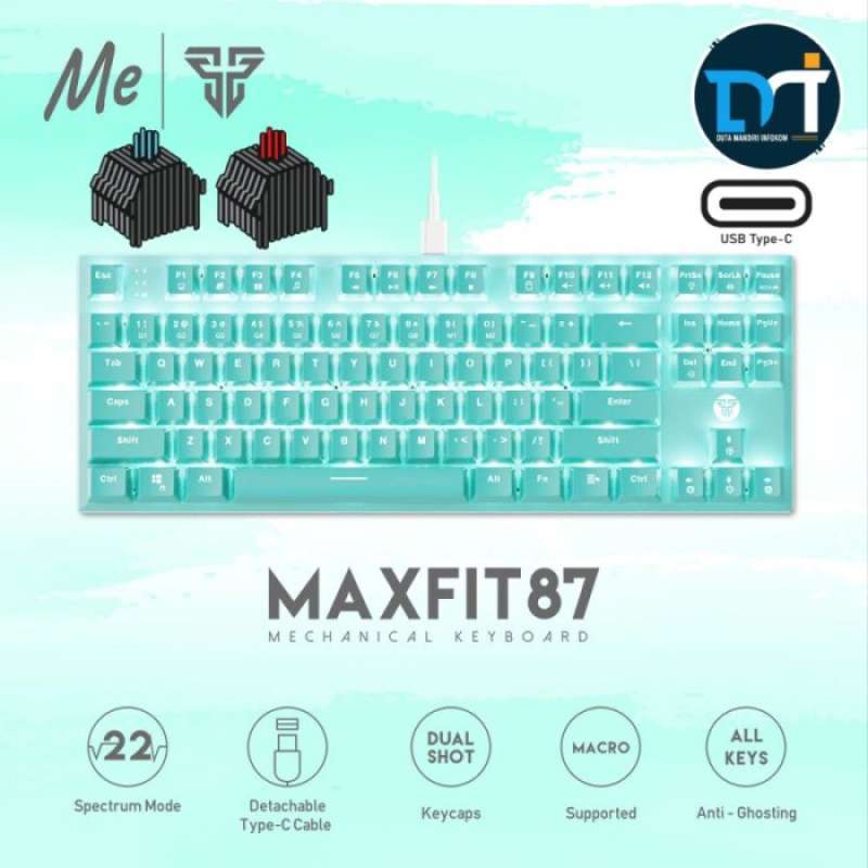 Promo Fantech MINT EDITION MAXFIT87 MK856 - Mechanical Gaming Keyboard ...