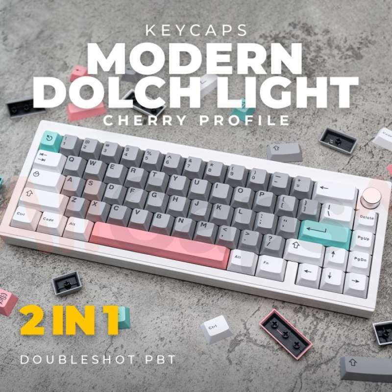 Promo MODERN DOLCH LIGHT Doubleshot PBT Keycaps Diskon 23% di Seller ...