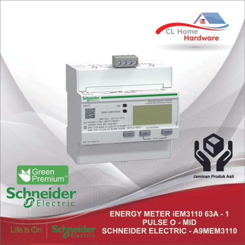 Jual Iem3110 Kwh Meter 3phase Include Tera - A9mem3110 Schneider ...