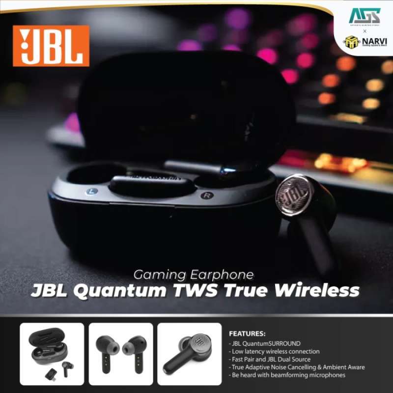 Promo JBL Quantum TWS True Wireless - Gaming Earphone Diskon 23% di ...