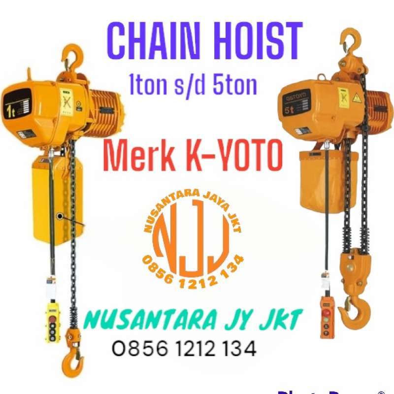 Promo ELECTRIC CHAIN HOIST 1TON X 15METER 380 VOLT JAPAN Diskon 23% di ...