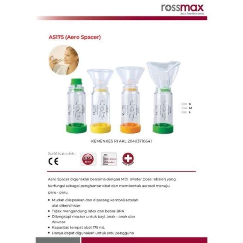 Promo Alat Terapi Asma Rossmax Aerospacer Aerochamber Valved Holding ...