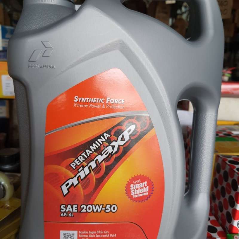 Promo Oli Mesin Pertamina Prima Xp 20W-50 4 Liter Diskon 35% di Seller ...