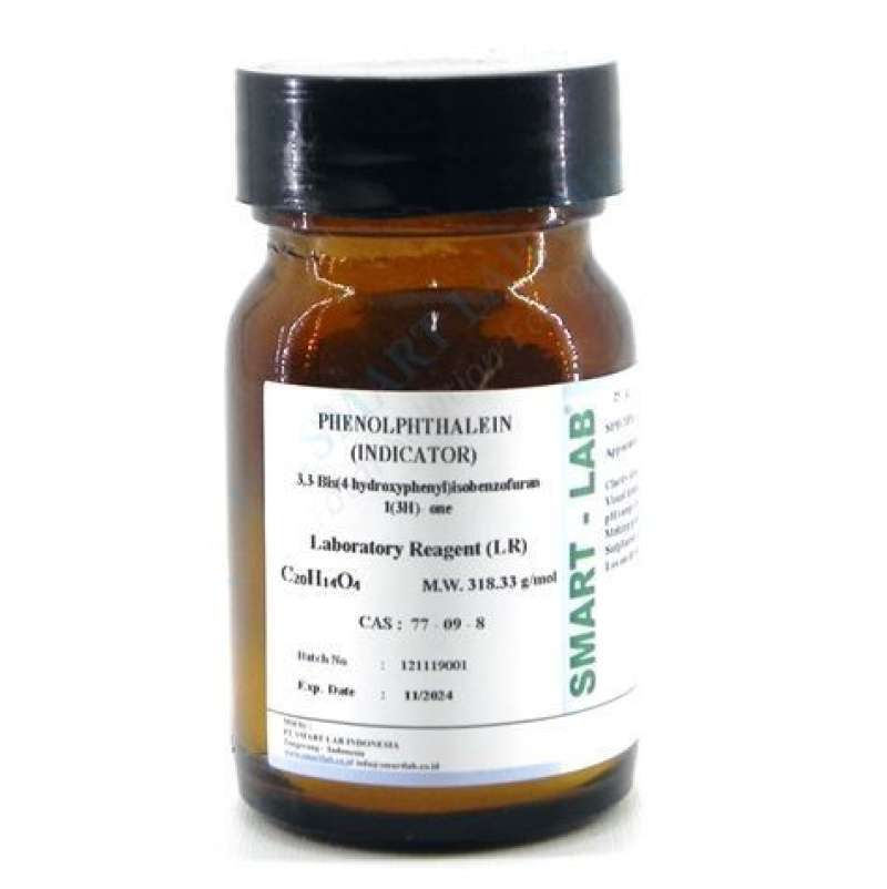 Promo Indikator Pp / Phenolphthalein Indicator (25 Gram) Smart Lab ...