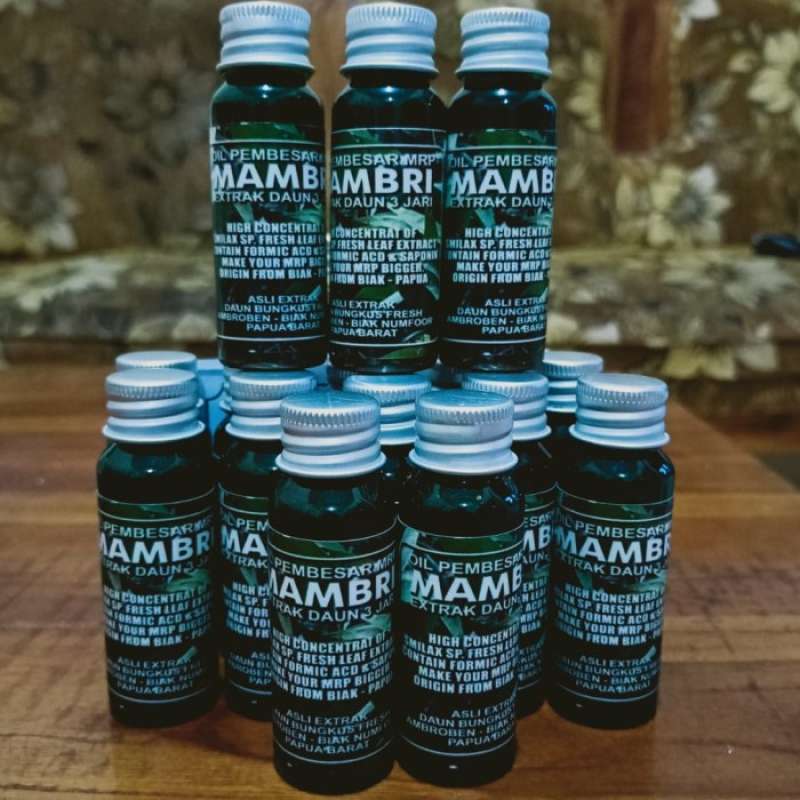 Promo Minyak Daun Bungkus Mambri Asli Pondok Herbal Papua Kemasan Botol ...