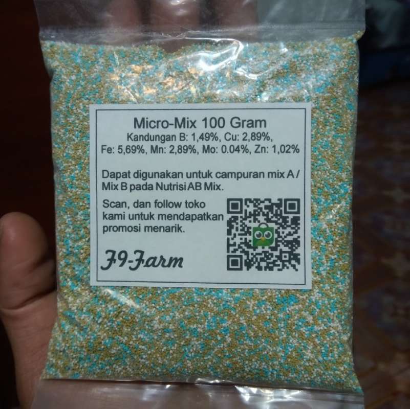 Promo pupuk mikro majemuk micromix 100 gram, pupuk mikro lengkap Diskon ...