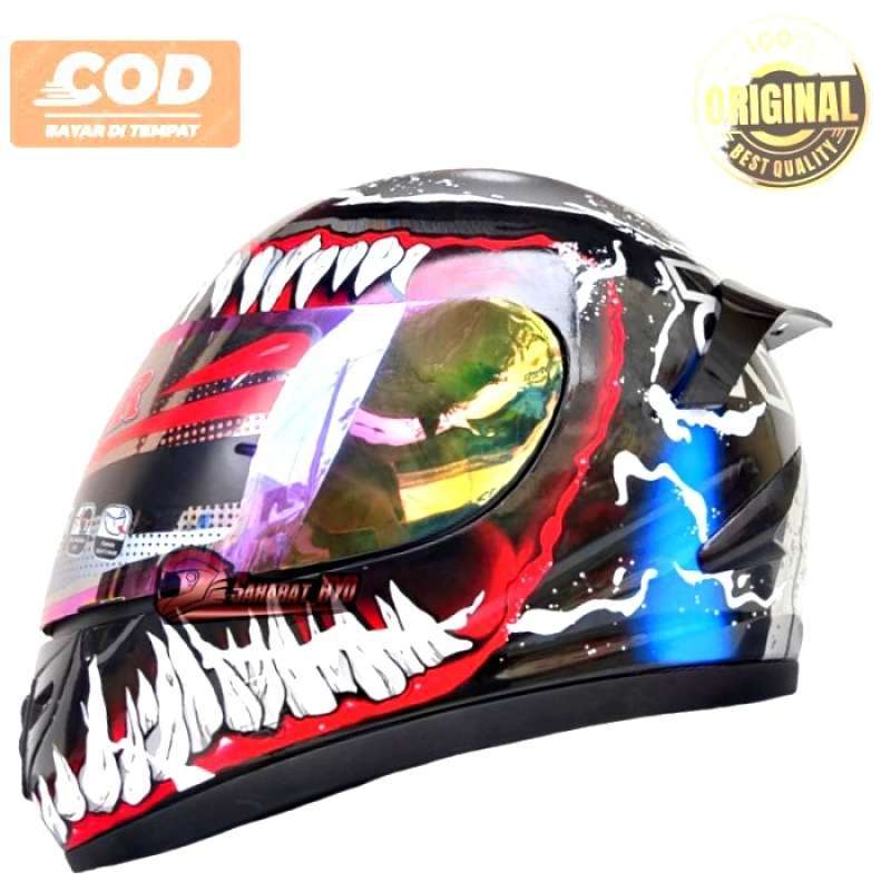 Promo Helm Full Face Model K2 Riser Venom Paket Gantang Spoiler Sni ...