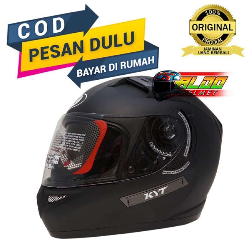 Promo Helm Kyt Full Face / Kyt K2 Rider Solid Hitam Doff / Original K-2 ...