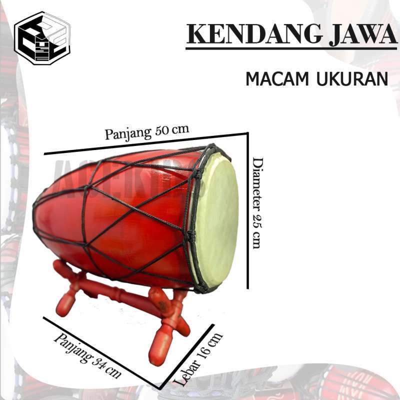 Jual Alat Musik Tradisional Kendang Jawa Ukuran Tinggi 50 CM Gendang ...