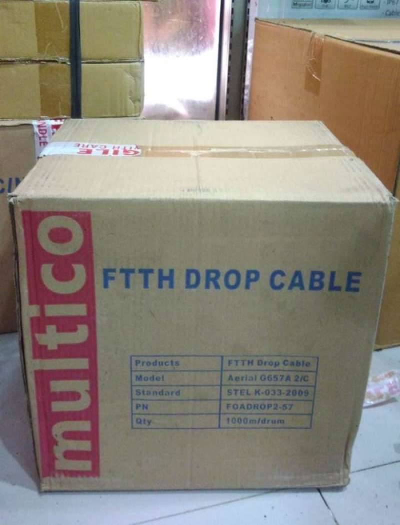 Promo Multico Ftth Drop Cable (aerial G657a 2core) 1000 Meter Diskon 23 ...