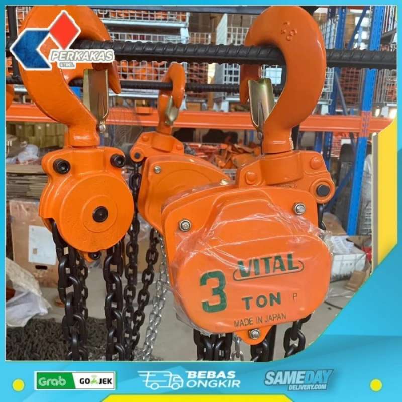 Promo Takel Chain block 3 ton 3 5 7 10 meter Alat kerekan Hoist manual ...