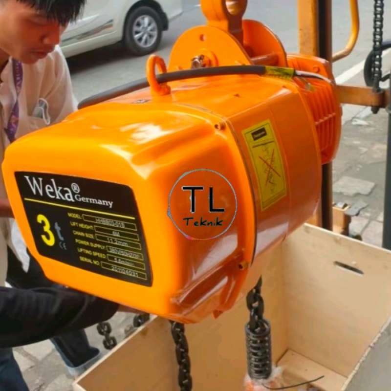 Jual katrol elektric chain hoist 3 Ton x 12 meter WEKA GERMANS di ...
