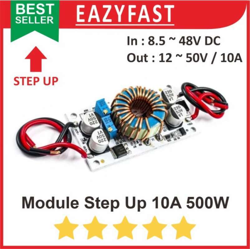 Jual Step Up 10A 500W Module Modul DC Adjustable Power Boost Regulator ...