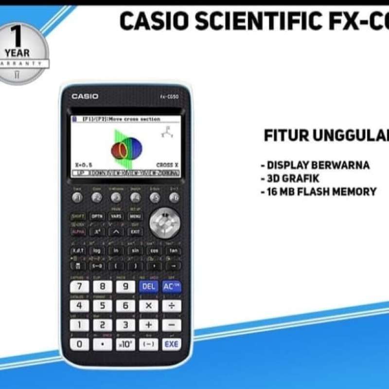 Promo Kalkulator Graphic/scientific Ilmiah Casio Fx-cg50 Diskon 23% Di ...