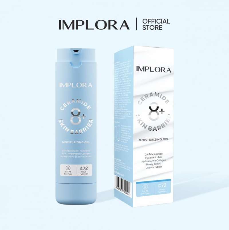 Promo Implora 8+ Ceramide Skin Barrier Moisturizing Gel 50ml Diskon 29% ...