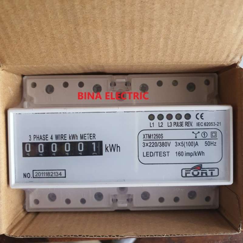 Promo Kwh Meter 3 Phase Analog Xtm1250S Analog Direct / Kwh Meter 3P Analog - 20(100)A Diskon 8% ...