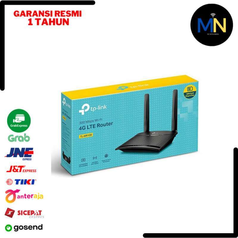 Promo Tp-Link Tl-Mr100 300Mbps Wireless N 3G / 4G Lte Router Modem Sim ...