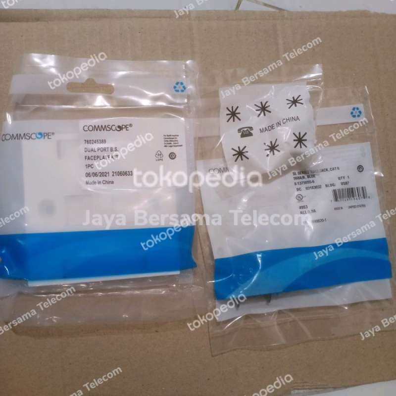 Promo Modular Data Cat.6+Modular Telpon+Faceplate 2 Lobang Amp ...