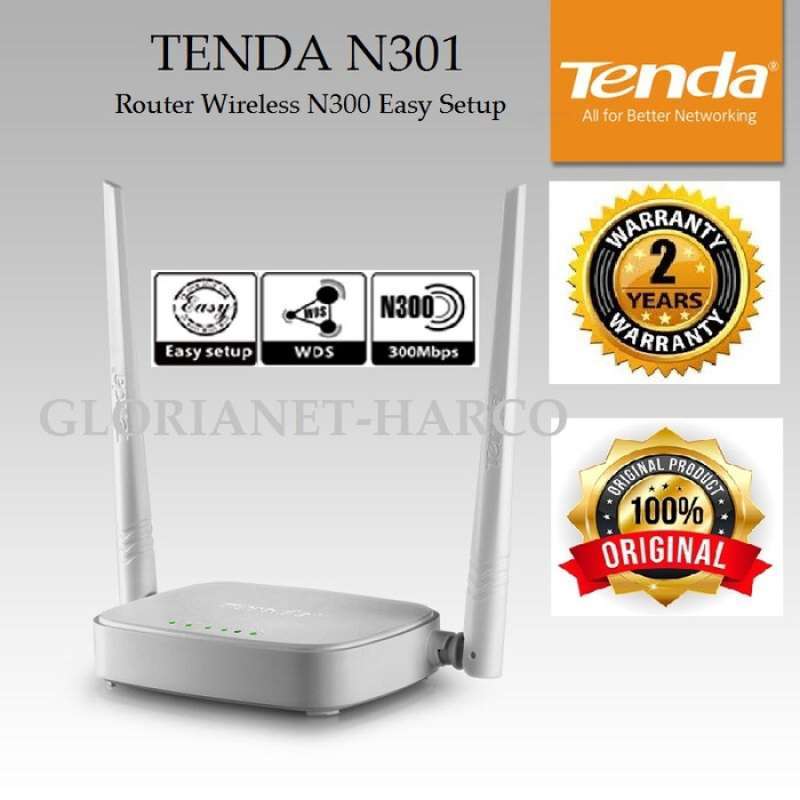 Promo Tenda N301 Wireless N300 Easy Setup Router Diskon 23% di Seller ...