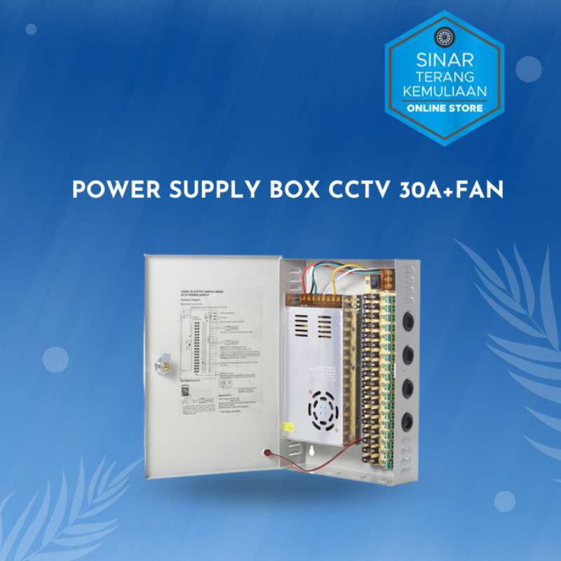 Promo BOX POWER SUPPLY CCTV / POWER SUPPLY BOX CCTV 30A+FAN Diskon 23% ...